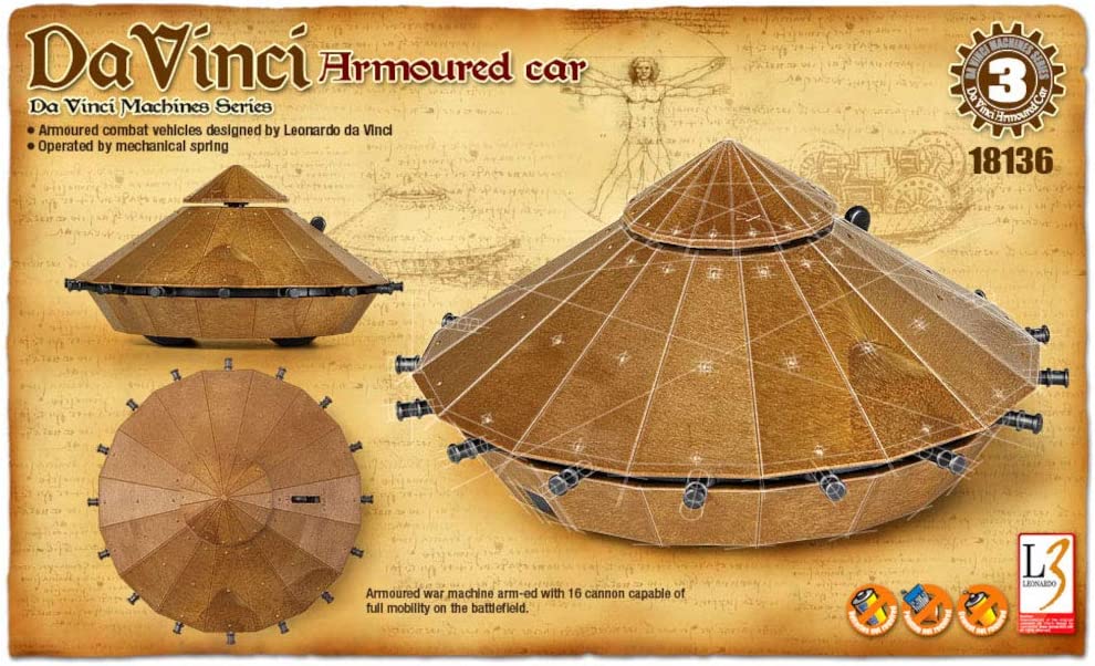Da Vinci Armored Tank Model – Miniature Versions of Things