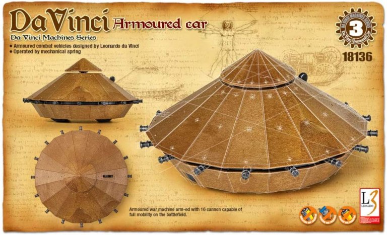 Da Vinci Armored Tank Model – Miniature Versions of Things