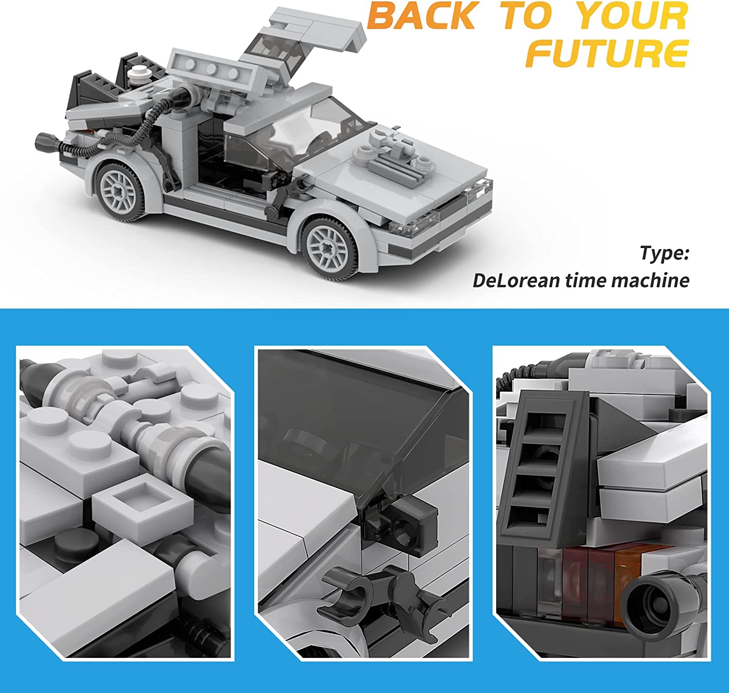 DIY Miniature Delorean Back to the Future Kit – Miniature Versions of ...