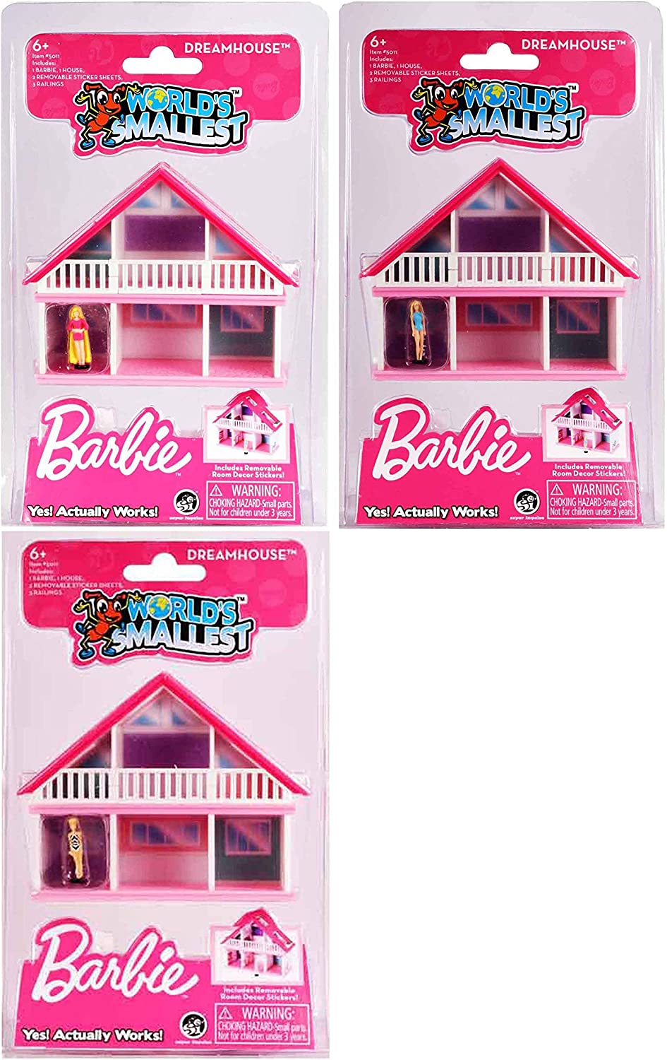 World’s Smallest Barbie Dreamhouse Set (All Three) – Miniature Versions ...