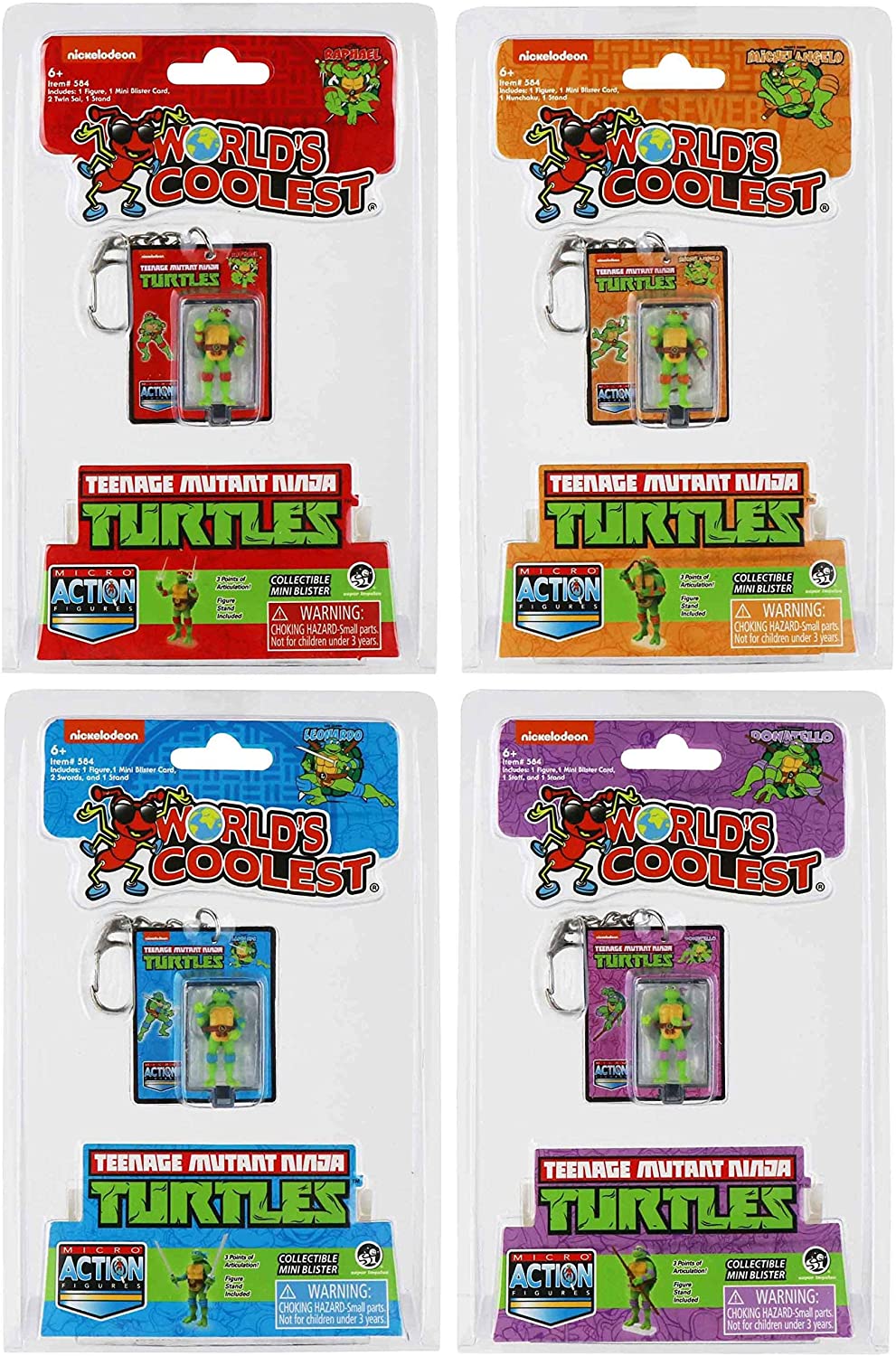 World’s Smallest Teenage Mutant Ninja Turtles Set – Miniature Versions ...