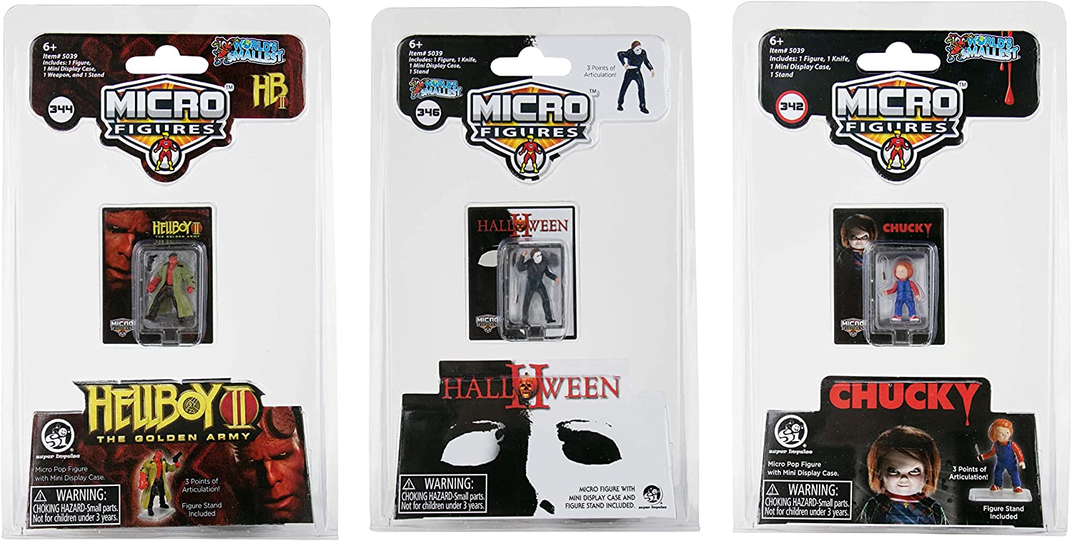Horror Movie Micro Figures | Hellboy, Michael Meyers, Chucky ...