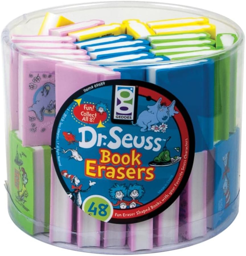 Miniature Dr. Seuss Book Erasers – Miniature Versions of Things