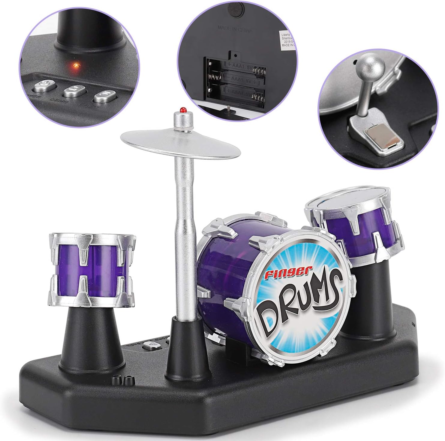 Miniature Rockin’ Drum Kit for Your Fingers – Miniature Versions of Things