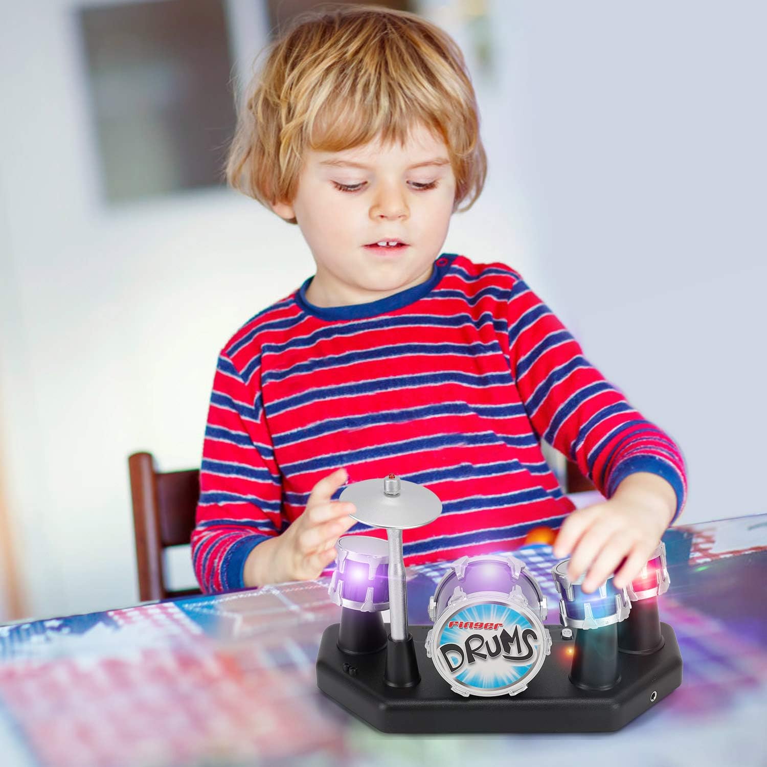Miniature Rockin’ Drum Kit for Your Fingers – Miniature Versions of Things