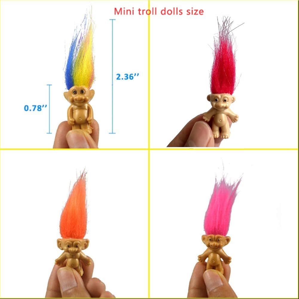 Super Mini Trolls Dolls | Set of 10 – Miniature Versions of Things