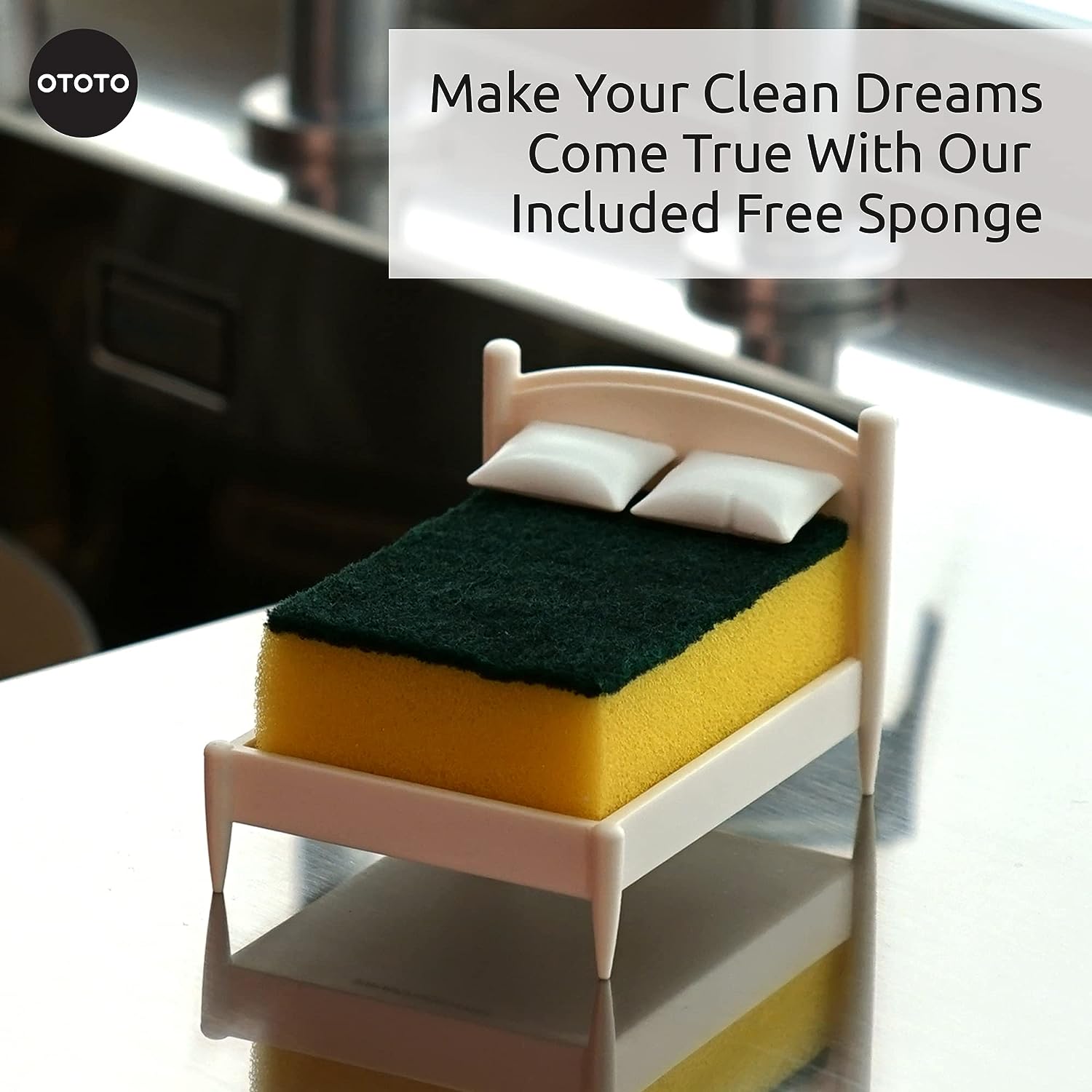 Sponge Bed | Bed-Shaped Sponge Holder – Miniature Versions of Things
